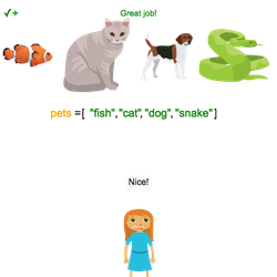 Generar y mostrar datos - Codificación de séptimo grado | Codesters Curriculum