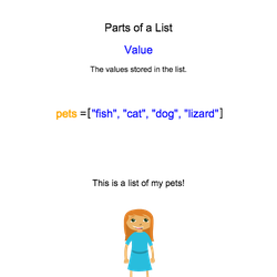 Lists - Intro to Python - Part 1 | Codesters Curriculum
