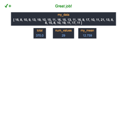 Media y Variabilidad - Python with Graphics V1 | Currículo en Codesters