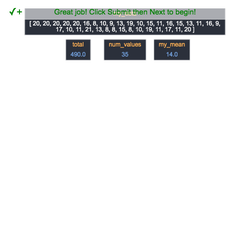 Mean and Variability - Python with Graphics V1 | Codesters Curriculum
