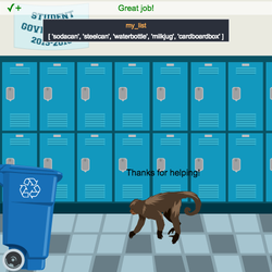 Recycling Loop - Python with Functions | Codesters Curriculum